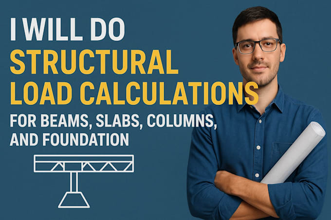 Do structural load calculations for beams, slabs, columns, and ...