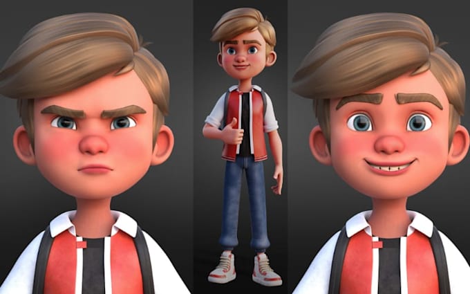 Design 3d character stylized 3d model 3d cartoon character rigging 3d ...
