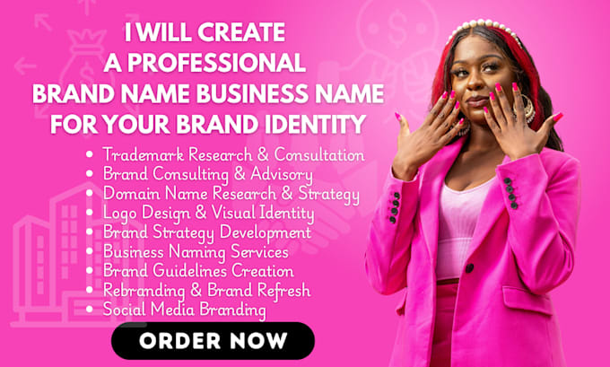 Create catchy business name, logo design, slogan and web design for ...