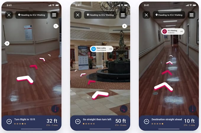 Build augmented reality app ar indoor navigation app lidar app ar ...