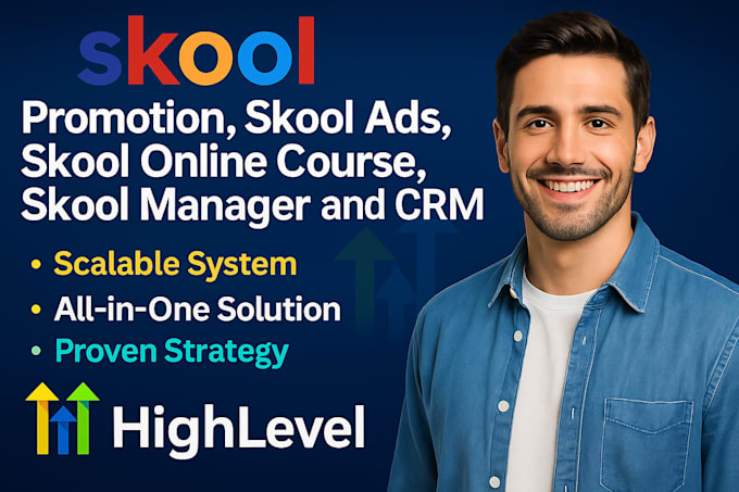 Skool community setup skool ads skool promotion skool online course ...