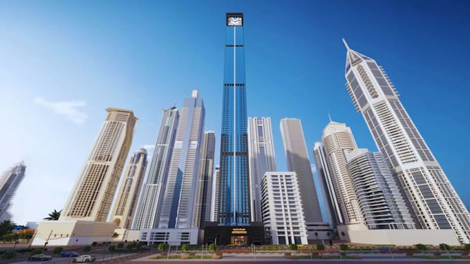 Design a modern tower, skyscraper, or high rise building in 3d by ...
