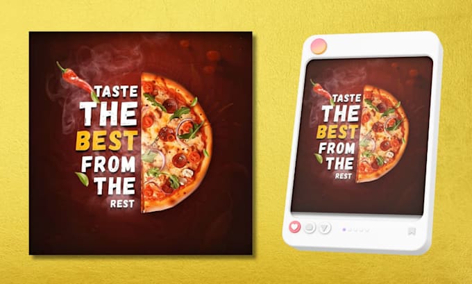 Professional food promotional posters for social media by Falakmirza673 ...