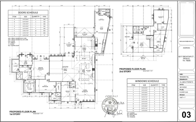Draw home addition and renovation blueprints for city permit by ...