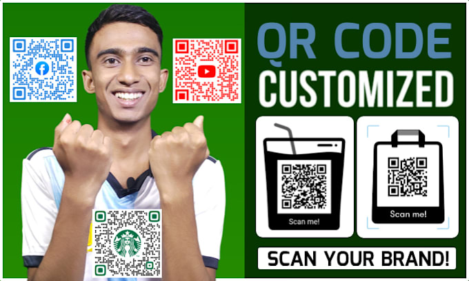 Design a custom qr code with your logo and brand colors by Bayjid_24 ...