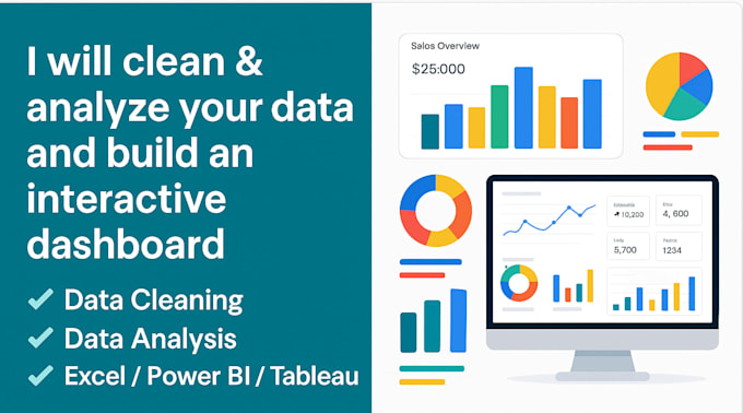 Clean, analyze your data and build an interactive dashboard by Prajjwal ...