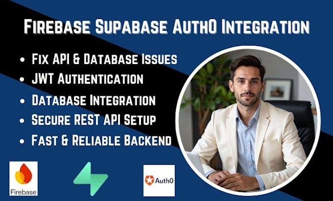 Firebase supabase auth0 integration backend api authentication rest setup by Ethan_brooks32 | Fiverr