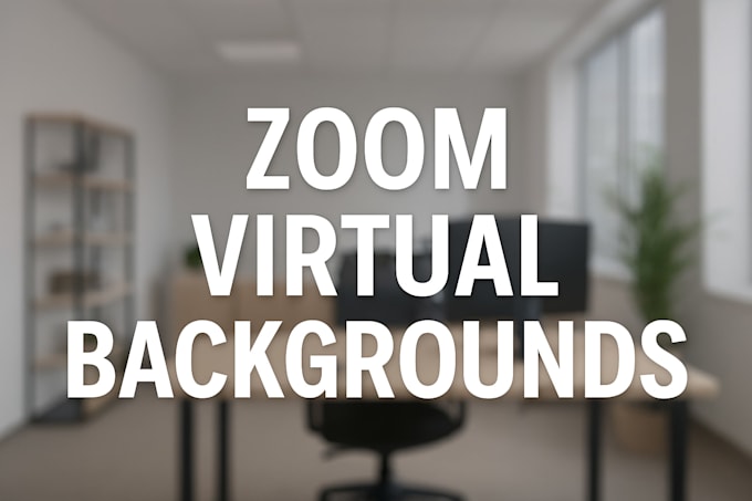 Design custom zoom virtual backgrounds with logo by Shajran90 | Fiverr