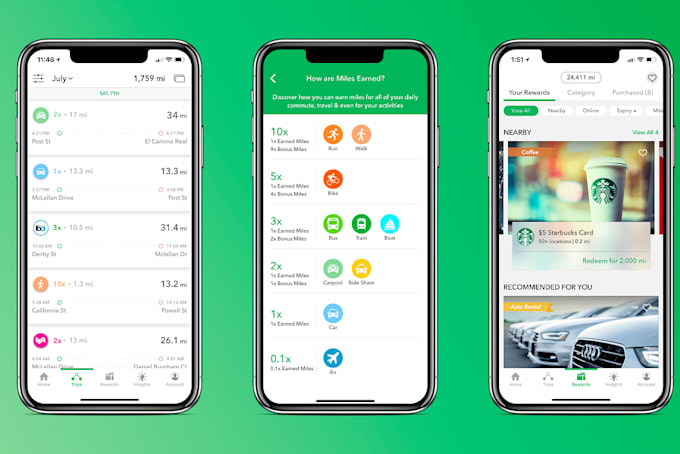 Build loyalty app, reward base app, gamification app, discount app ...