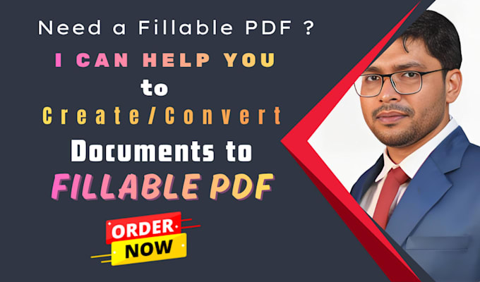 Create fillable pdf form or design your pdf form by Subrata_m90 | Fiverr