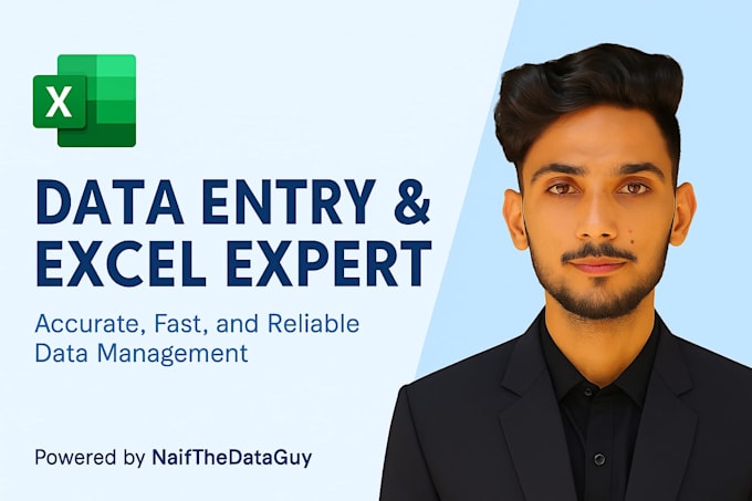 Do accurate data entry, excel ,ms office by Naifjamali | Fiverr