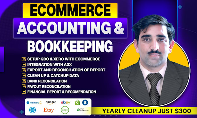 Ecommerce bookkeeping cleanup for shopify and amazon in quickbooks xero ...