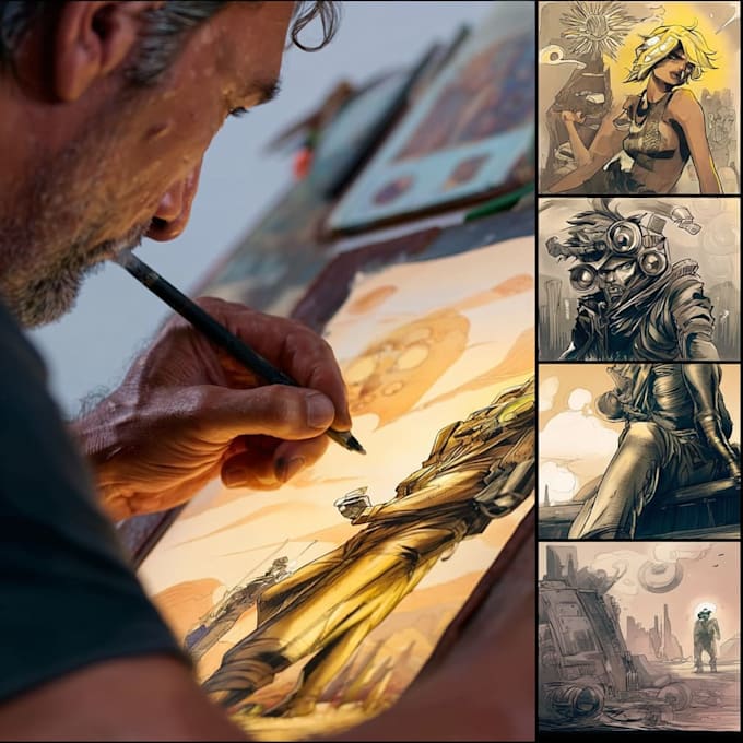 Create comic book art by Izethen6 | Fiverr
