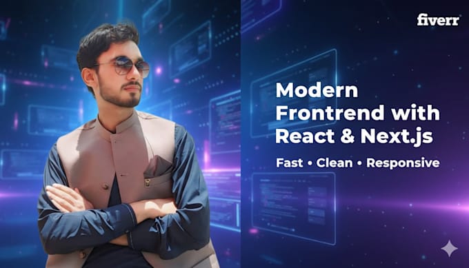 Build a stunning responsive frontend using react or nextjs by Ryaraid | Fiverr