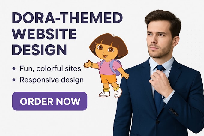 Design a stunning dora themed website with custom graphics and animation by Falentino_pro | Fiverr