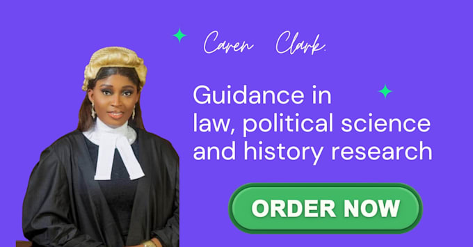 Offer academic support in law, political science and history research ...