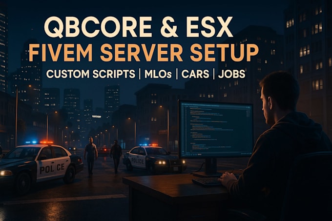 Setup qbcore or esx fivem server with custom scripts, mlos, cars and jobs by Adebayo_felix0 | Fiverr