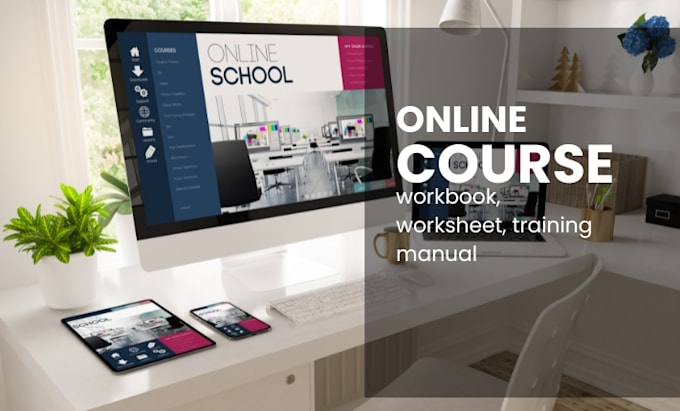Design editable course workshop training lesson program digital ...