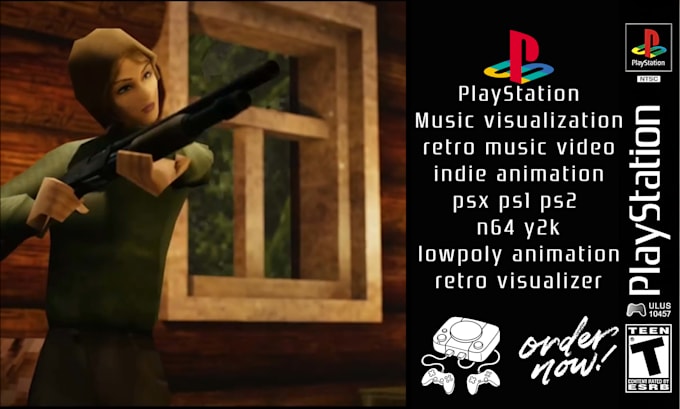 Design ps1 ps2 psx style lowpoly 3d game model animation rigged music ...