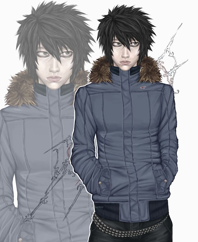 Draw the character of your choice in my art style by Kaporall | Fiverr