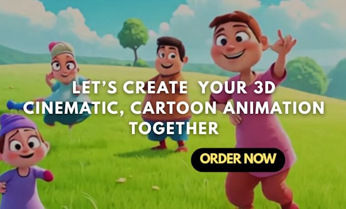 Do cinematic 3d cartoon animator disney pixar style expert by ...