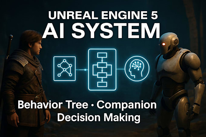 Build unreal engine 5 ai companion, behavior tree, ue5 game development ...