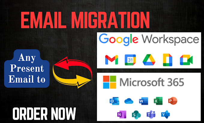 Do email migration from godaddy gmail webmail to google workspace microsoft 365 by Bliss ...