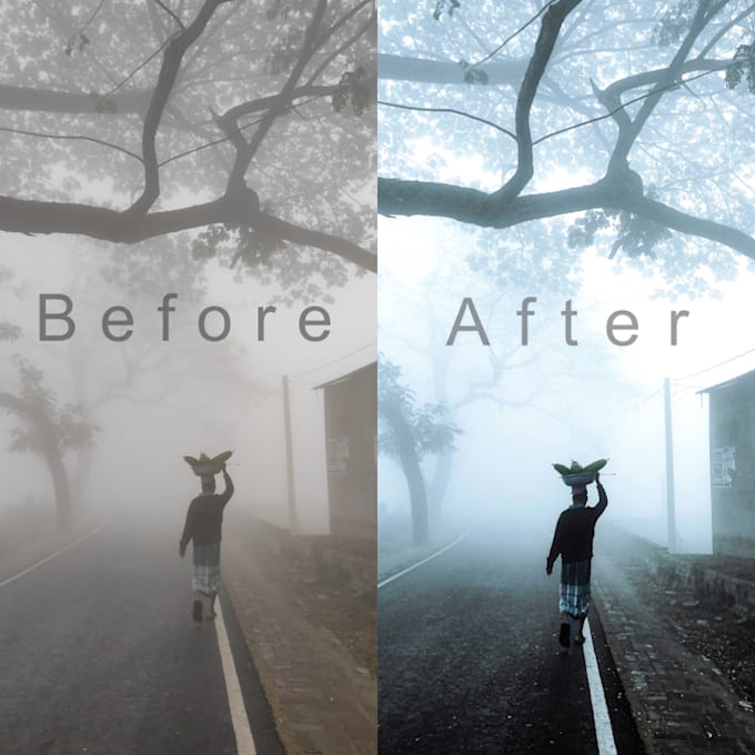 Do cinematic color grading and professional photo editing in lightroom ...