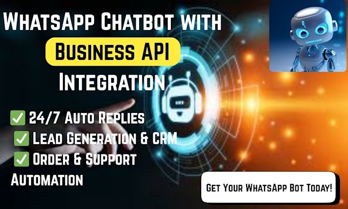 Build a whatsapp chatbot using whatsapp business api integration by ...