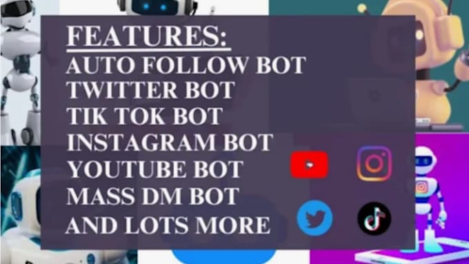 Setup automated tiktok bot, live streaming bot, youtube bot, instagram ...