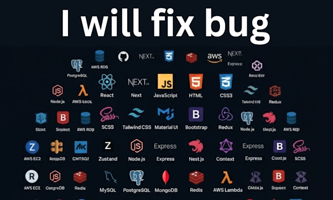 Fix bugs in javascript, react js, next js, node js, mysql by Utsavpatel212 | Fiverr