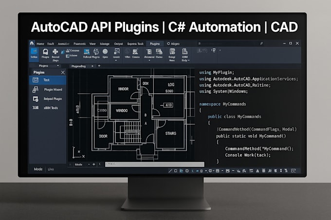 Develop custom autocad api automation plugins and automation scripts in csharp by Lextyping | Fiverr