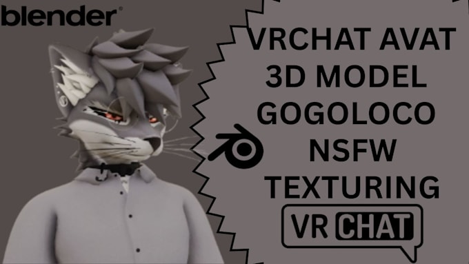 Create a custom furry vrchat avatar or 3d vtuber for pc and quest by ...