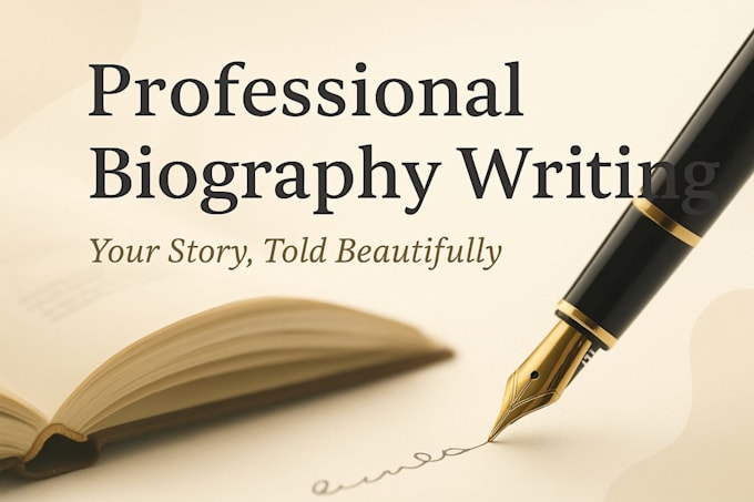 Write biography, autobiography, bio, memoir, life story, history, about ...