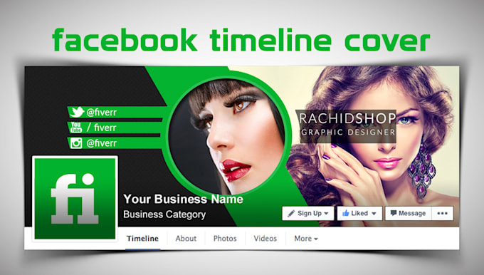 Design a high quality facebook cover by Rachidshop | Fiverr