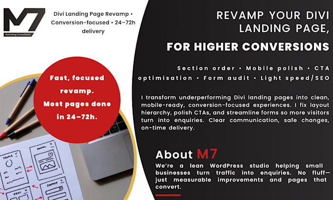 Revamp your divi landing page for higher conversions by M7_marketing_co ...