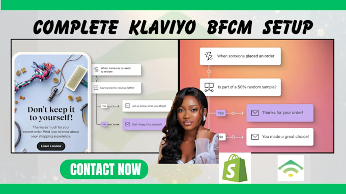 Create full bfcm klaviyo setup with welcome, browse, and checkout flows by Funmiemail | Fiverr