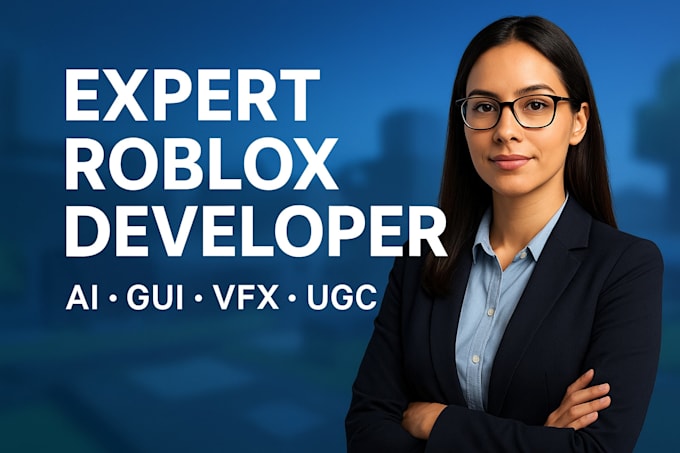 Be your expert roblox developer for ai, gui, vfx, scripting and ugc ...