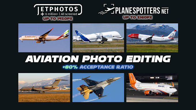 Edit your photos for jetphotos or planespotters standarts by Mbekirc ...