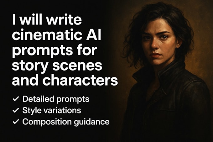 Write powerful ai prompts for cinematic characters, scenes, or posters ...