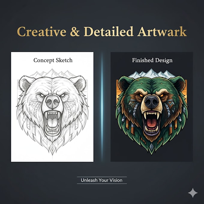 Design unique logo and tattoo art with creative detail by Rudraksh2012 ...