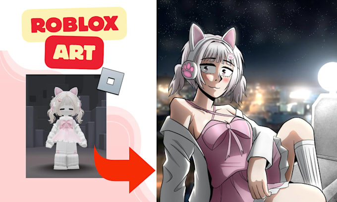 Dibuja tu avatar de roblox con mi estilo