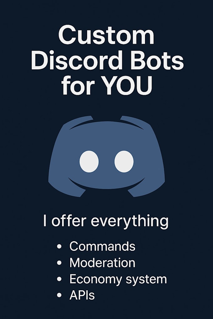 Create a discord bot by Ilydev | Fiverr