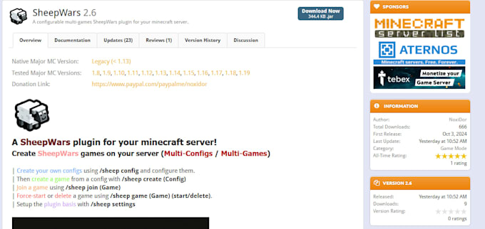 Code you a custom bukkit plugin for your minecraft server by Noxidor | Fiverr