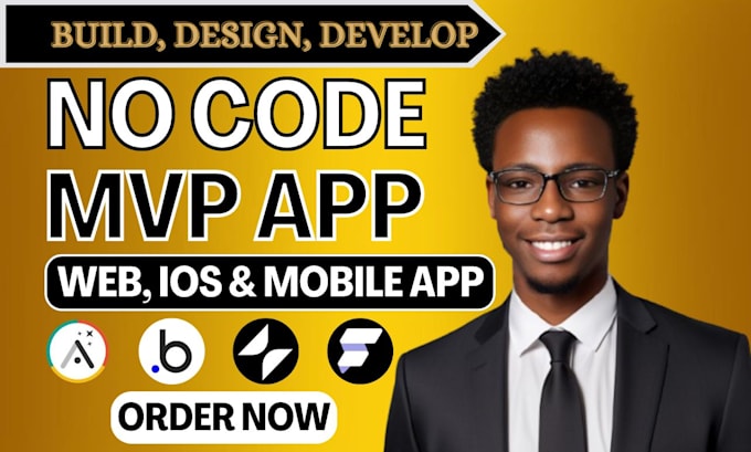 Crearé aplicaciones sin código, adalo, bubble io, flutterflow, glide, desarrollador de ...
