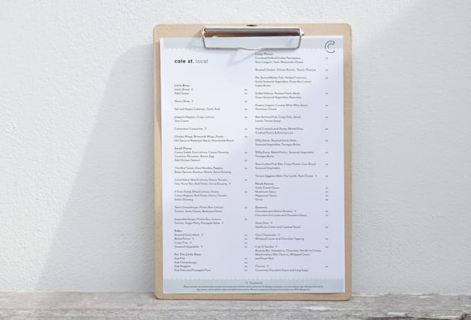 Design elegant print menus for hospitality by Whatwouldkell | Fiverr