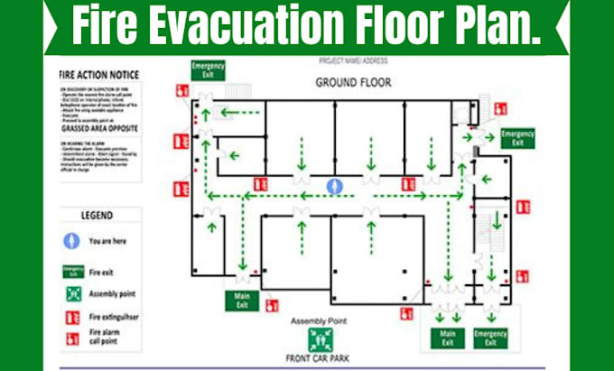 Design fire emergency plan, evacuation diagram, exit plan for your ...