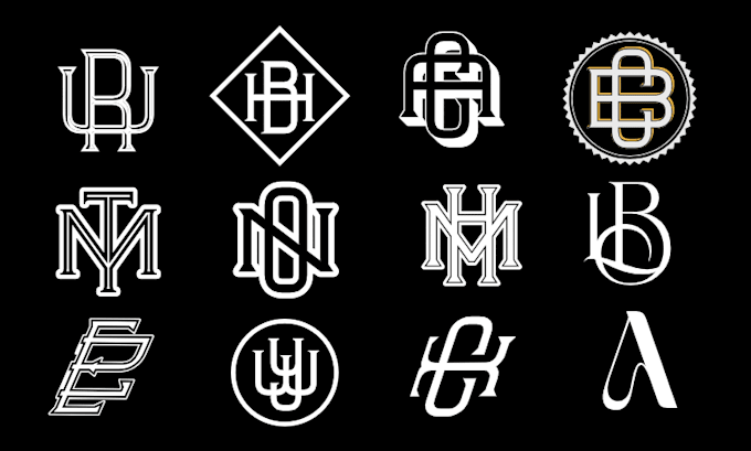 Design a modern lettermark or wordmark logo with custom typography by ...