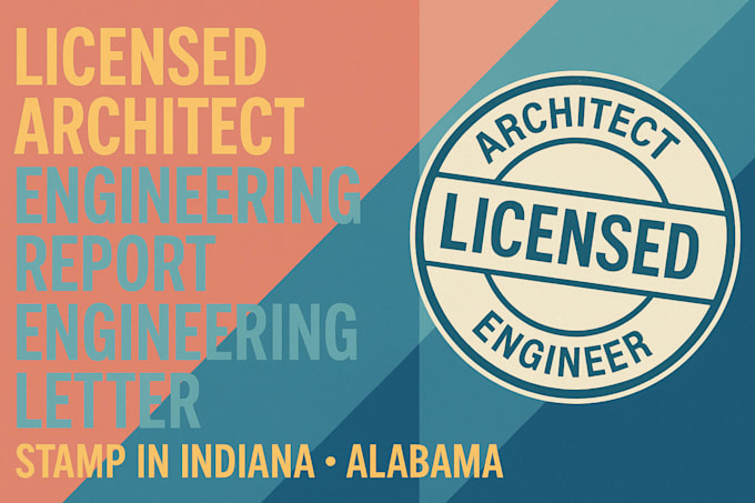 License architect engineering report engineering letter stamp in ...