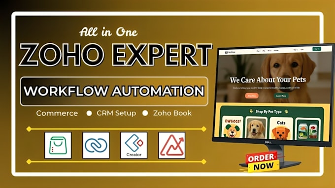 Setup and manage zoho creator zoho book flow and zoho one by Kay_zoho ...